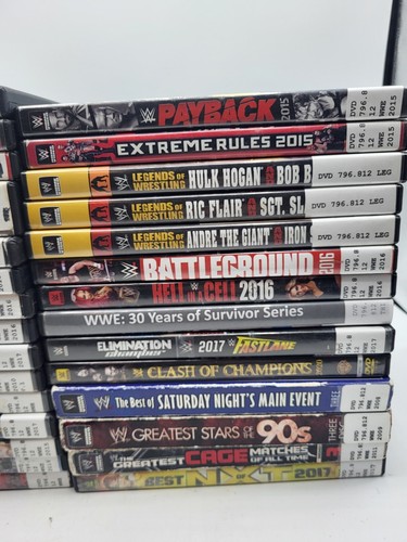 Huge Lot of 26 WWE Wrestling DVDs Y2K Collection Greatest/Extreme ...