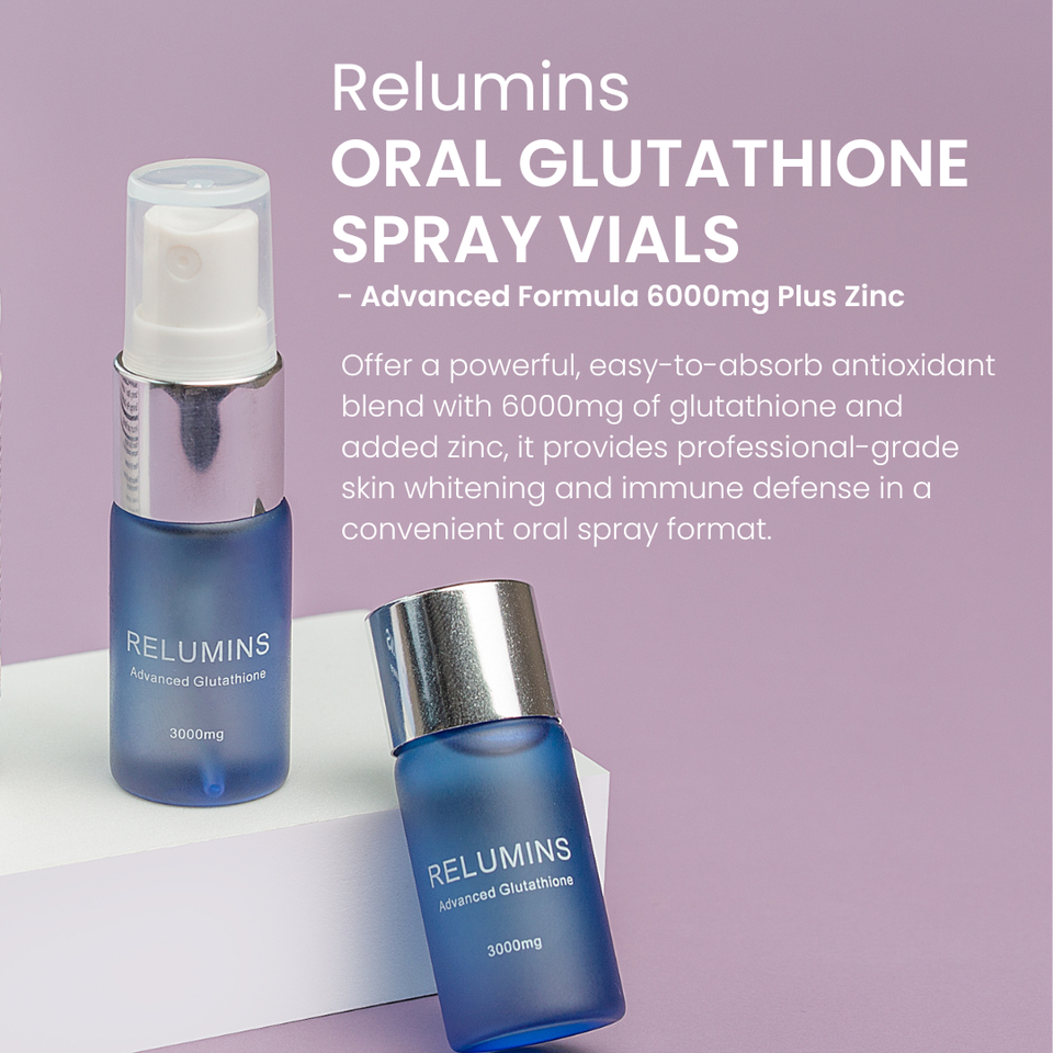 Relumins Highest Dose Sublingual Glutathione Oral Spray 6000mg Plus ...