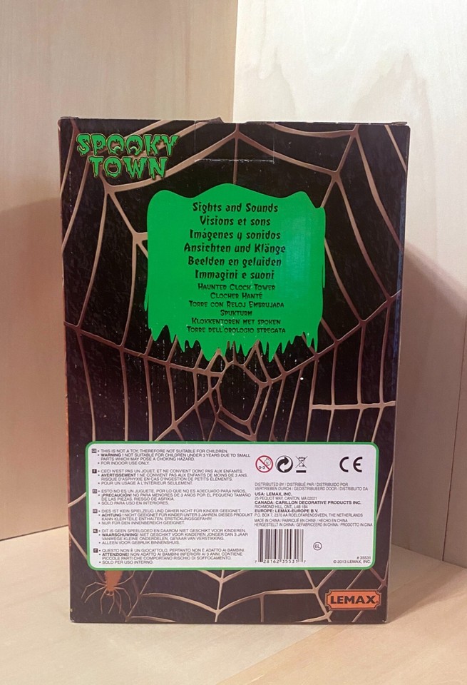 Lemax Spooky Town Collection Haunted Clock Tower Lights #35531 | eBay