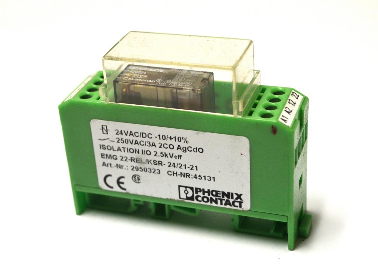 PHOENIX CONTACT 2950323 RELAY 24 VAC | eBay