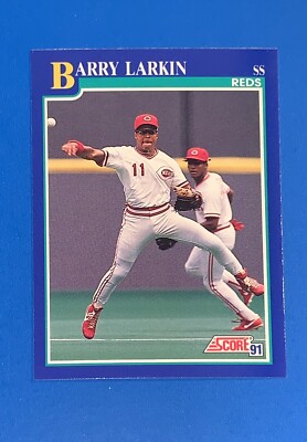 1991 Score Barry Larkin Baseball Card #505 Cincinnati Reds Set Break NM ...