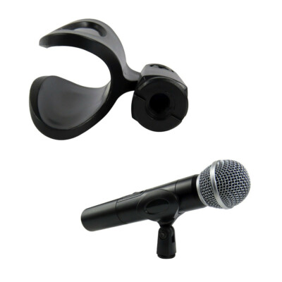 Flexible Microphone Stand Plastic Church Mic Clamp Mount Clip Holder | eBay