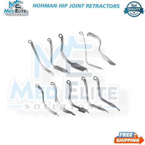 9 Pcs Hohman Hip joint Retractors Bone Levers Orthopedic Surgical | eBay