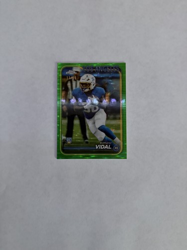 2024 Topps Chrome Rookies Green Geometric Refractor 11/99 Kimani Vidal ...
