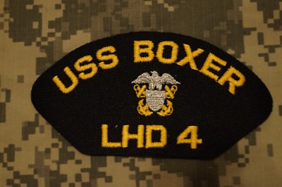 NEW RARE US Navy USS Boxer LHD 4 Embroidered Cap Military Patch | eBay