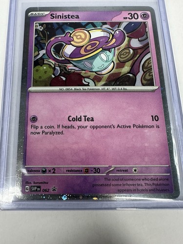SINISTEA (SVP062) - Black Star Promo - Cosmos Holo - Pokemon TCG Card ...