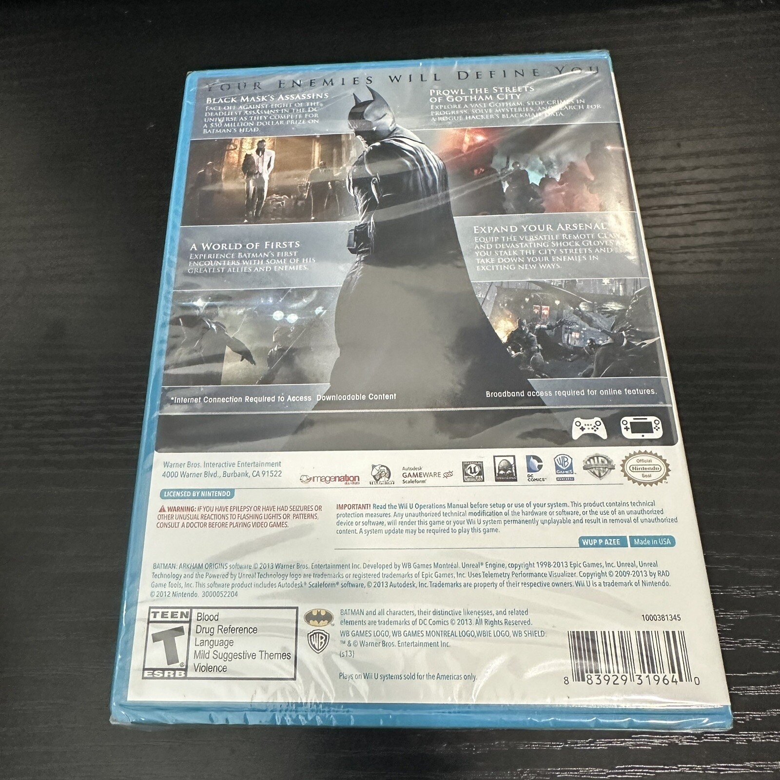 Batman: Arkham Origins (Nintendo Wii U, 2013) for sale online | eBay