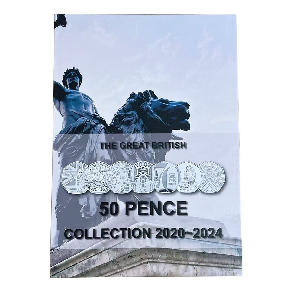 2025 UK 50p Coin Hunt Collector Album Folder Snowman double date Kew ...