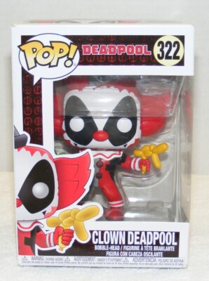 NIB 2018 MARVEL FUNKO POP DEADPOOL CLOWN DEADPOOL VINY FIGURE # 322 | eBay