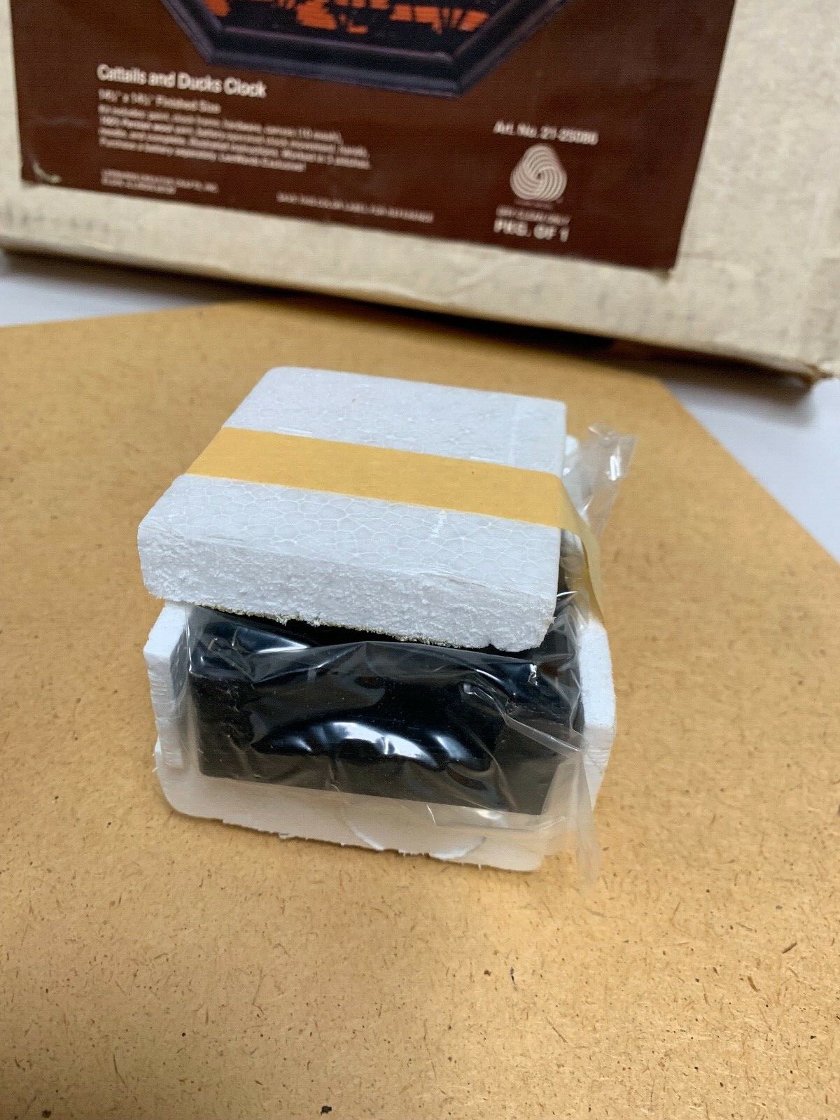 UNUSED Vintage Lee Wards Cattails & Ducks Nature Needlepoint Clock Kit ...