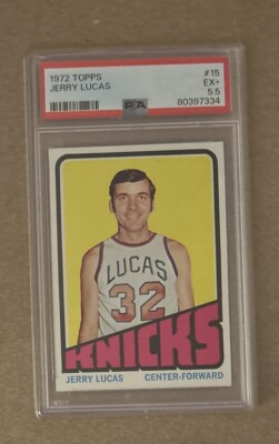 1972 Topps Basketball Jerry Lucas New York Knicks Card #15 PSA 5.5 | eBay