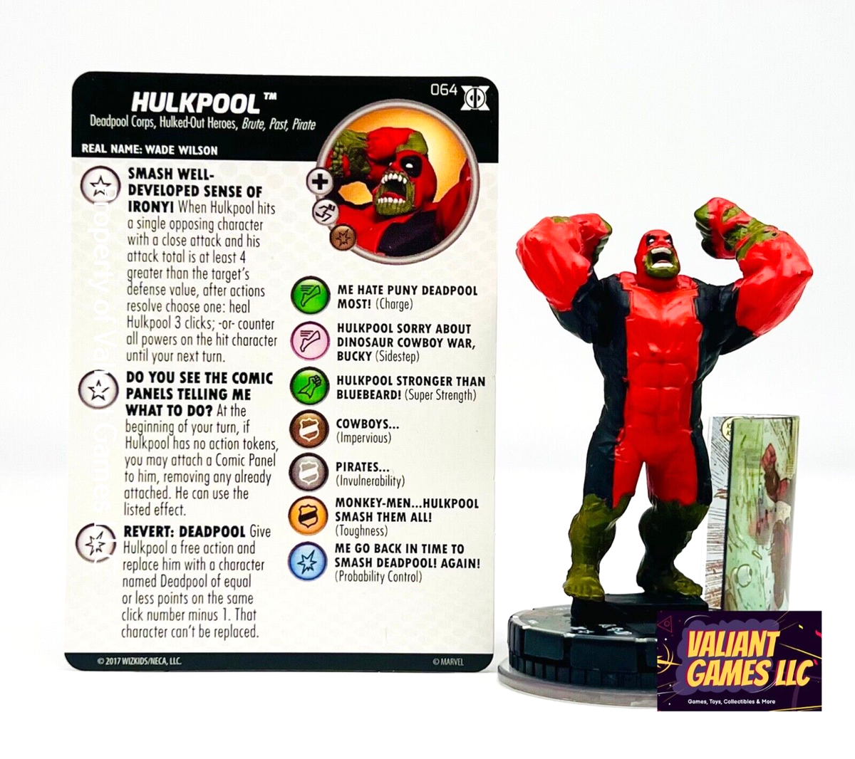 Hulkpool Marvel Heroclix Deadpool And X Force Hulkpool Chase 064
