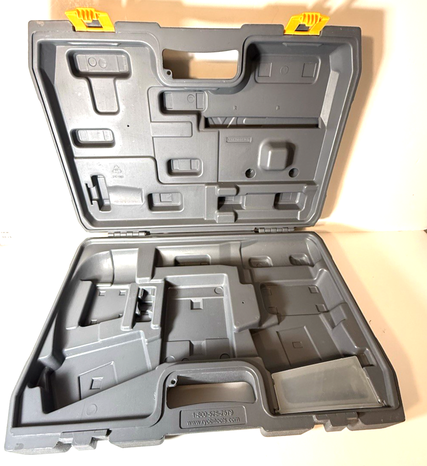 RYOBI CARRYING STORAGE CASE ONLY HARD PLASTIC GRAY for 18v Tools GOOD ...