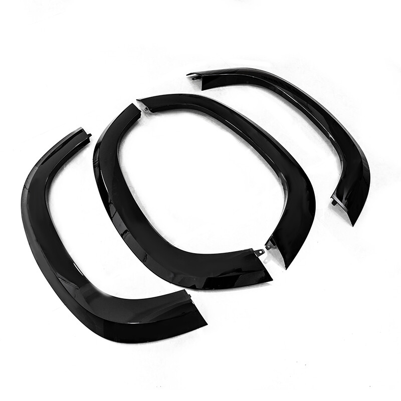 WHEEL ARCHES FENDER FLARE TRIMS GLOSS BLACK FOR LAND ROVER DEFENDER 90 ...