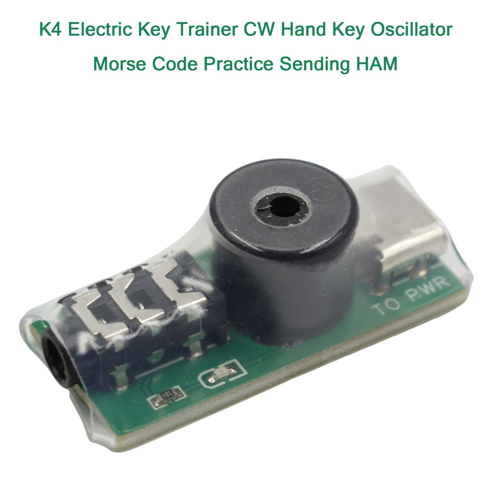K4 Electric Key Trainer CW Hand Key Oscillator Morse Code Practice ...