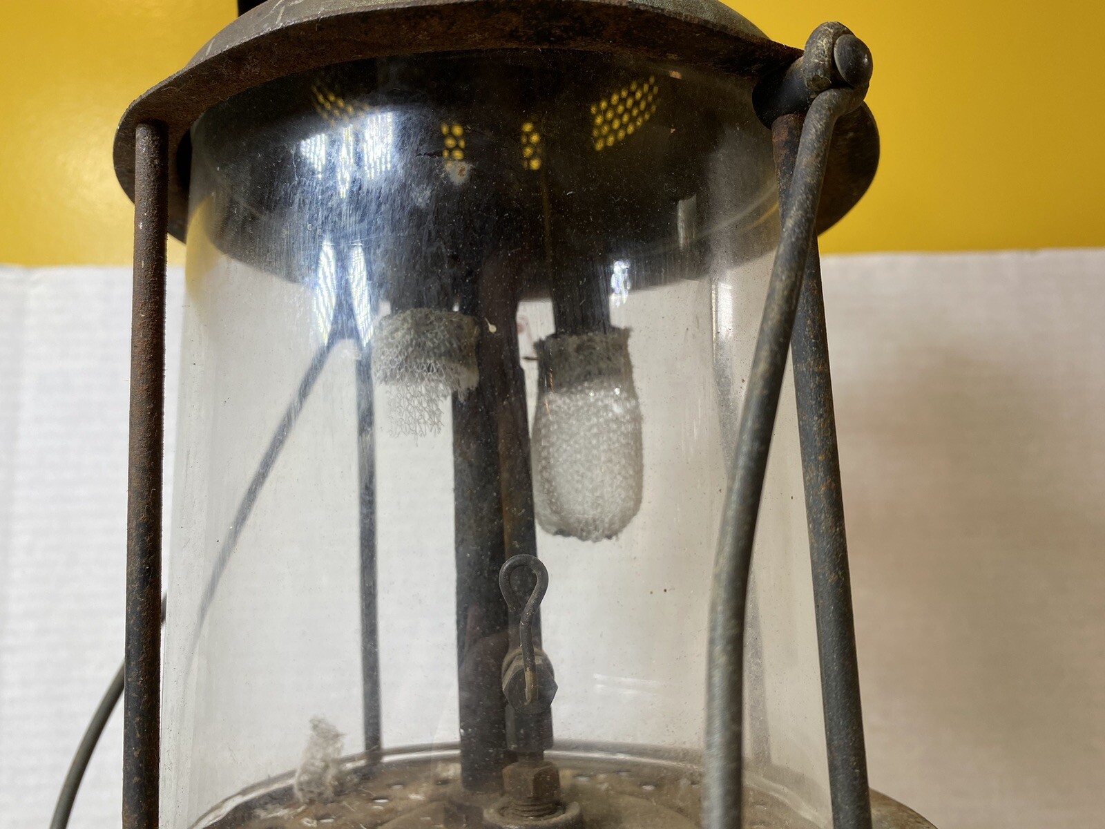 Coleman quick lite oil Lamp Co. Pyrex lantern vintage antique 6D1 | eBay