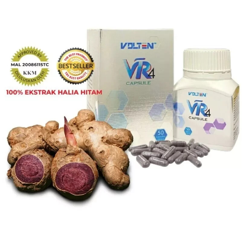 Volten VR4 Capsule Black Ginger Extract Plant Based General Health FREE ...