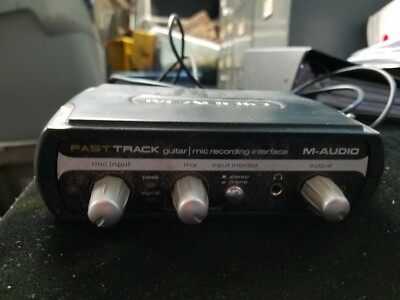 M-Audio Fast Track USB Guitar | Mic Recording Interface w/ Box Manual ...