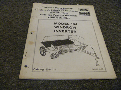 Ford New Holland 144 Windrow Inverter Parts Catalog Manual 5014411 xz ...