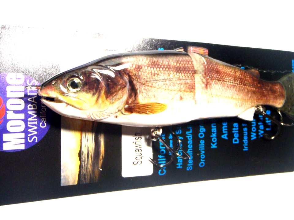 Morone Swimbaits 2 Sacramento River Squawfish golden Shiner fishing ...