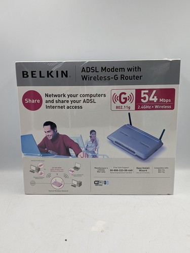 Belkin ADSL Modem with High-Speed Mode Wireless G Router NEW (E11) | eBay