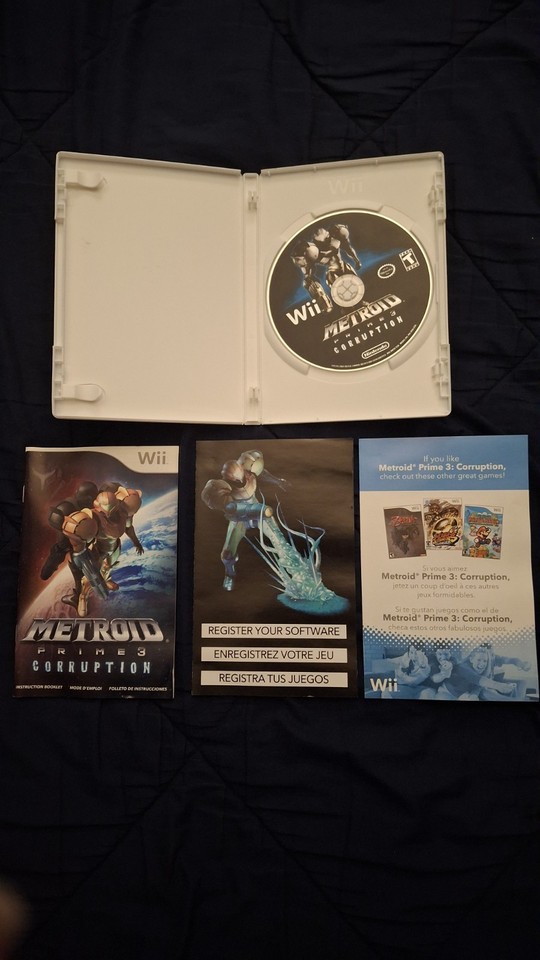 Metroid Prime 3: Corruption (Nintendo Wii, 2007) Complete in Box CIB | eBay