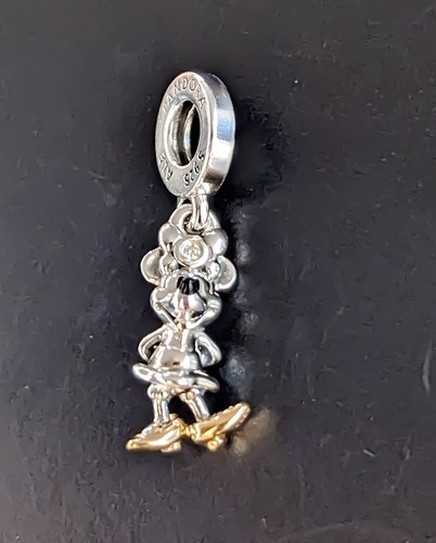 100% PANDORA 792559C01 Disney 100th Anniversary Minnie Mouse Dangle ...
