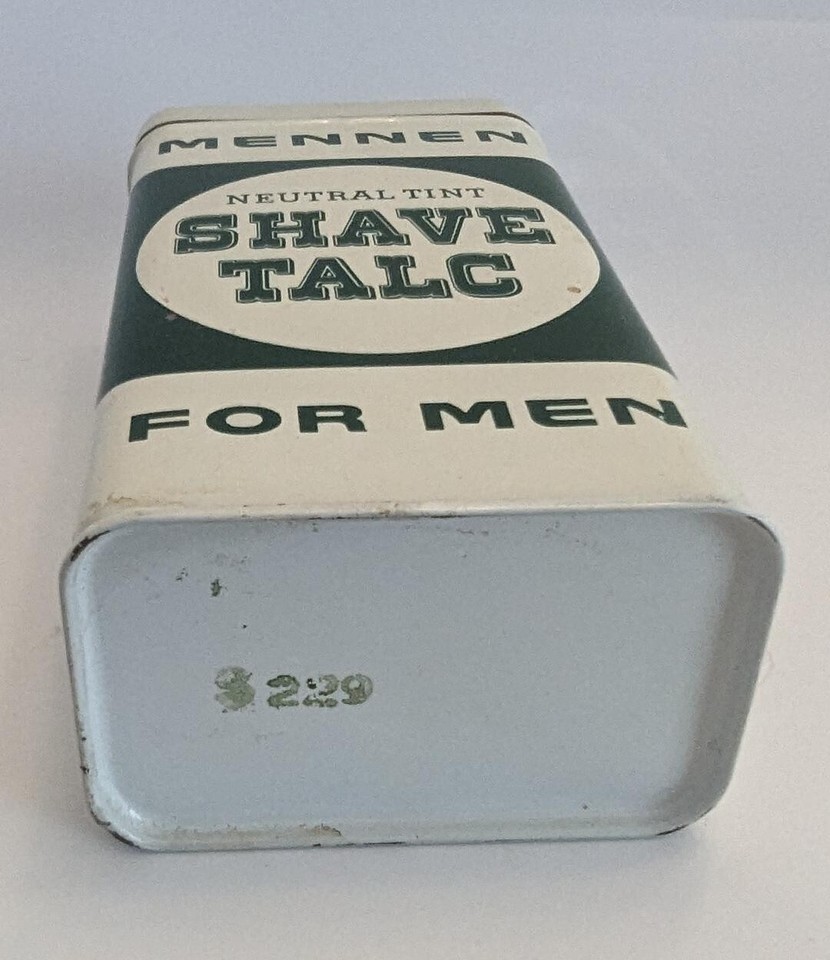 Vintage Mennen Shave Talc for Men Tin, 4oz Full Can | eBay