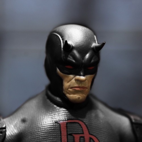 1/12 Custom Marvel Universe Daredevil Shadowland Checchetto Mezco Head ...