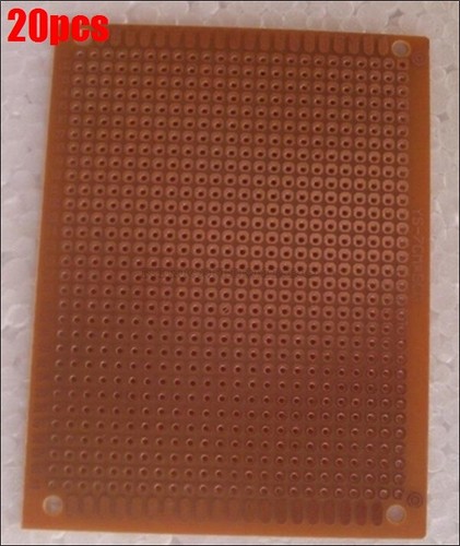 20Pcs Prototype Pcb Printed Circuit Panel Board 7X9CM Breadboard ...