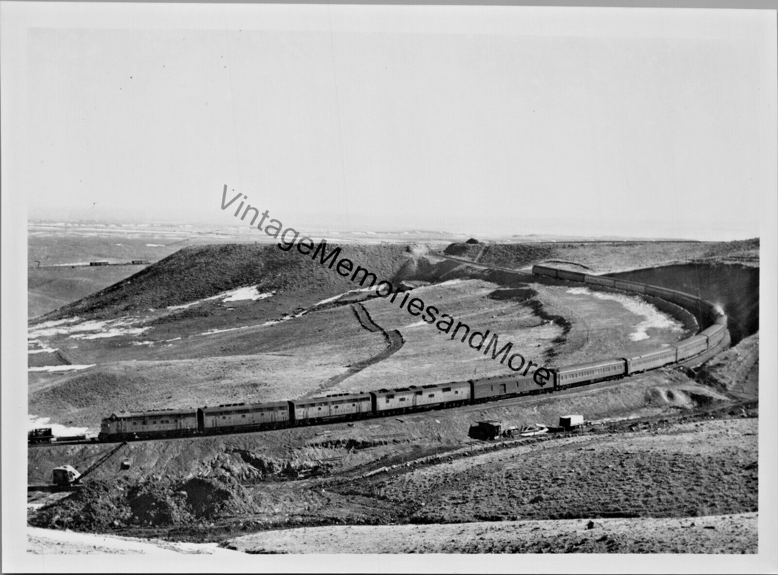 Vintage Union Pacific Railroad 904 Diesel Locomotive 5" x 7" Real Photo ...