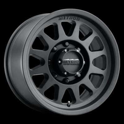 Method MR704 HD 17x9 18mm Offset 8x6.5 130.81mm CB Matte Black Wheel ...