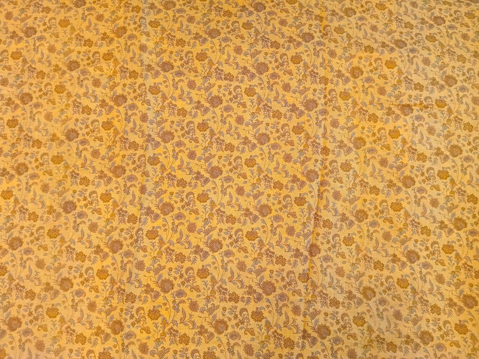 Pure Silk Fabric By The Yard Dress Making Cloth Collage Vintage ...