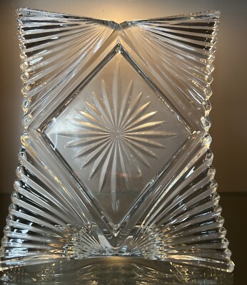 Vintage Mikasa Crystal Picture Frame Starlet Beveled Lead Wedding ...