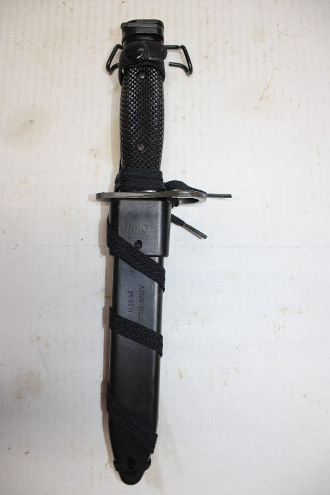 US Military Issue Ontario M7 Rifle Knife with M10 Scabbard New Old ...