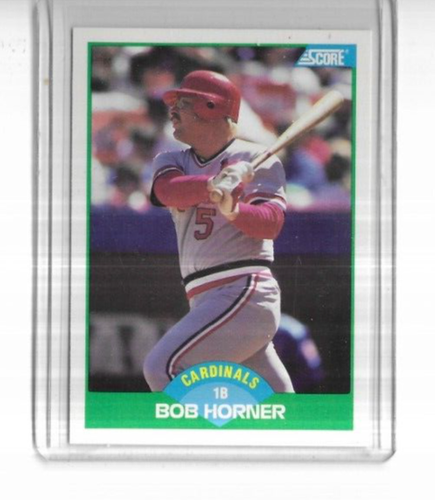 1989 Score #68 Bob Horner St. Louis Cardinals | eBay