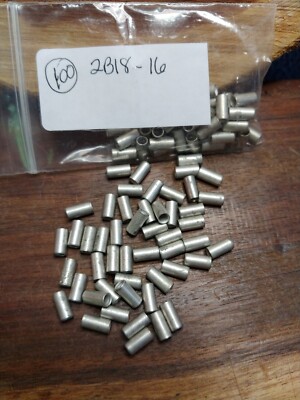 (100) 2B18-16 Sta-kon Non-insulated Splices Connectors Overlap Type T&B ...