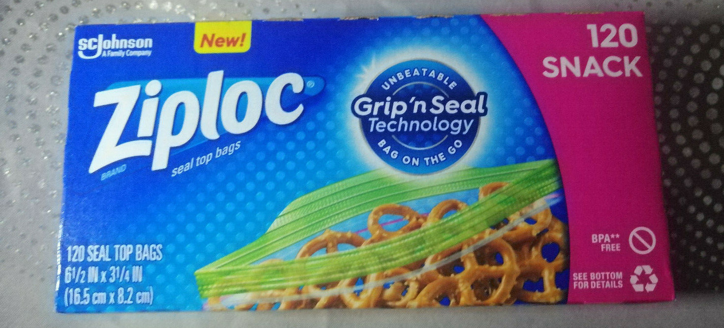 ZIPLOCK Easy open tabs Top seal bags ( 4 Sizes - 5 to 30 bags) Plus ...