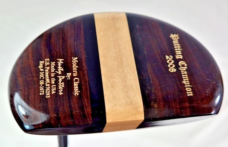 David Musty Modern Classic 35-Inch Wood Putter w. Cover "2008 Putting ...