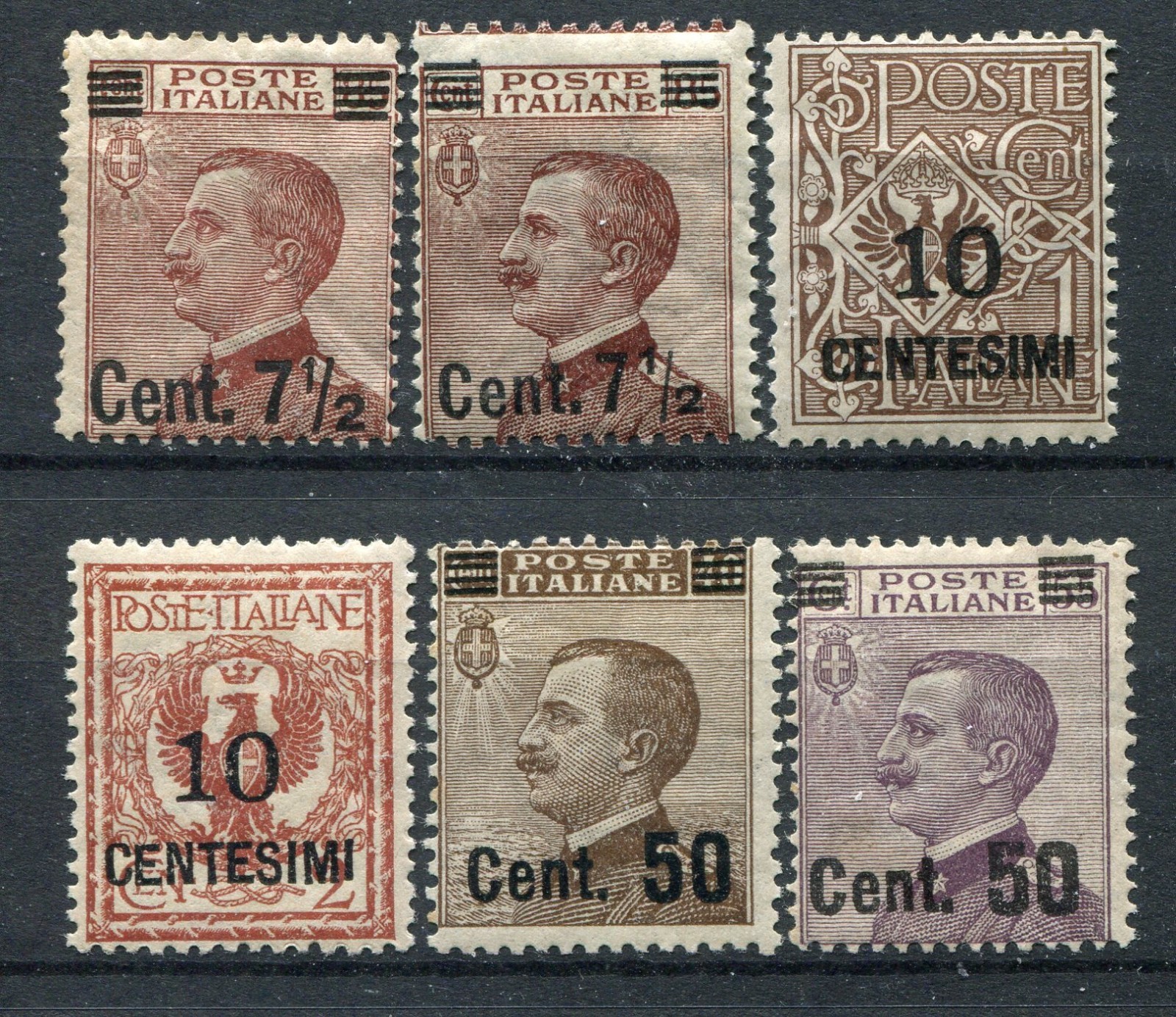 REGNO D'ITALIA 1923-27 EFFIGIE V.E III SERIE COMPLETA MNH** CAT. S25 | eBay