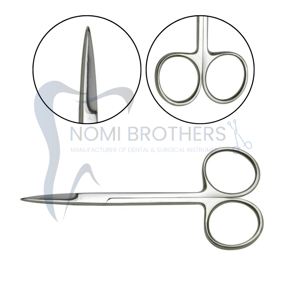 Surgical Dissection Scissors Set CE 5 Straight Iris Scissors 11.5cm ...