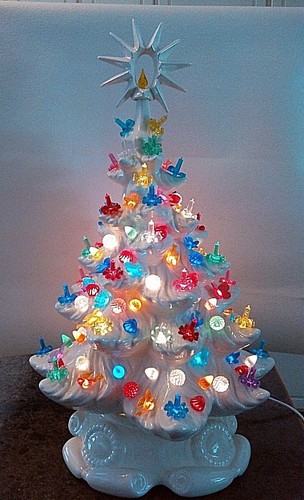 Ceramic Christmas Tree Lights Bulbs 30 UNIQUE FUN MIX ASSORTED PEGS ~NO ...