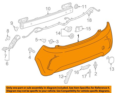 GM OEM 16-22 Spark Rear Bumper Bumper Components-Bumper Cover 42625940 ...