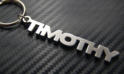 TIMOTHY Keyring Keychain Key Fob Stainless Steel Name Gift | eBay Australia