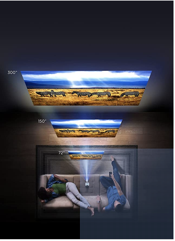 NEW! CINEMOOD TV - LTE Portable Projector- 5x Brighter Than Original ...