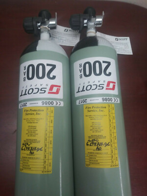 SCOTT 200 bar 6.L compressed air breathing cylinder TS-50 M18 D | eBay