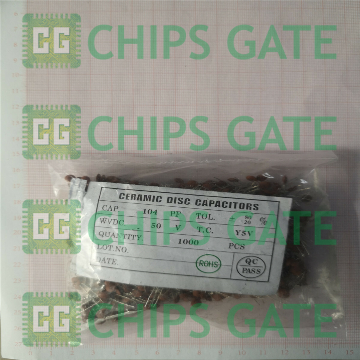 1000PCS Ceramic Capacitor C-Cap 50V 0.1uF 104pF 104 | eBay