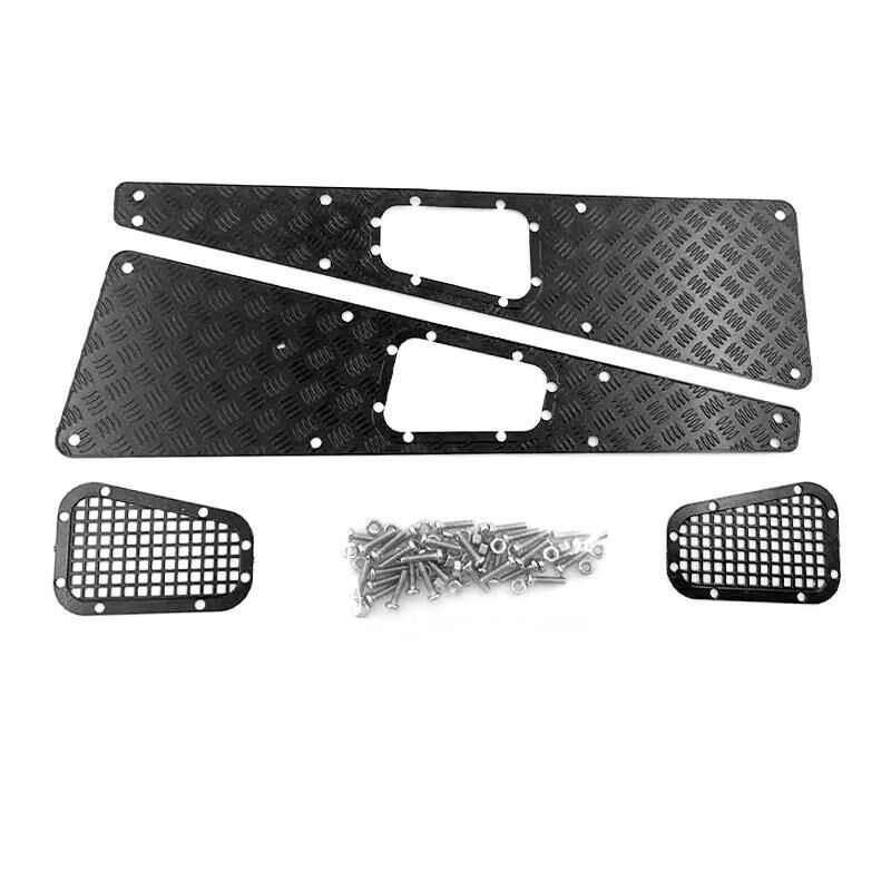 2X(Metal -Skid Plate Intake Grille for -4 TRX4 1/10 RC Crawler Upgrade ...
