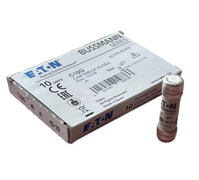 1pc Bussmann C10G25 ( 25 Amp ) 25A 500Vac Cartridge Fuse 10x38mm | eBay