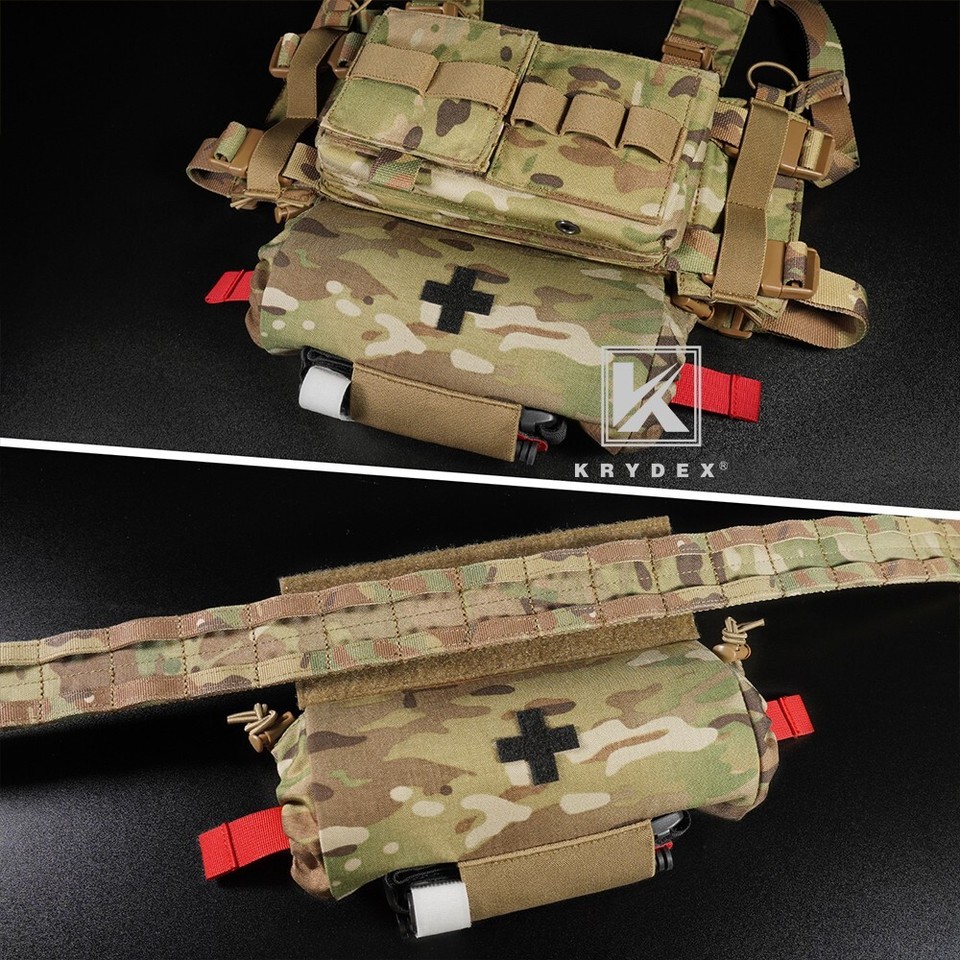 KRYDEX Roll Up IFAK Drop Pouch Med EMT First Aid Pack fo Plate carrier ...